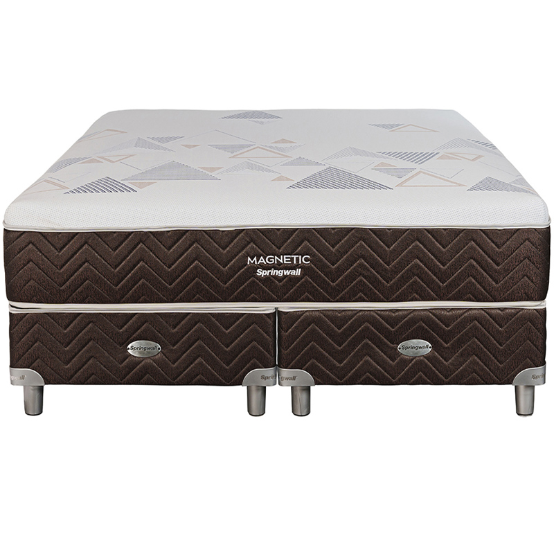 Sommier y Colchón Resortes Pocket Springwall Magnetic Pillow Soft ...