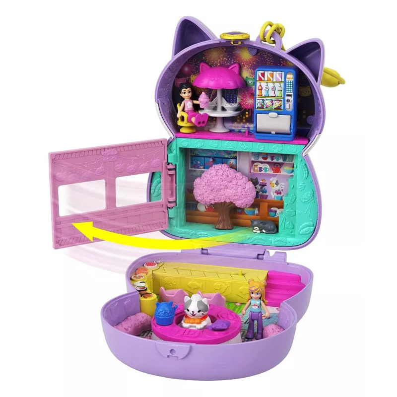 Juguete Maletín Polly Pocket Kitty Para Restaurante Mattel HCG21 ...