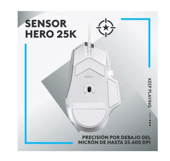 Mouse Gamer Logitech G502 X Gaming Dpi Shift Hero 25k Usb - LOGITECH ...