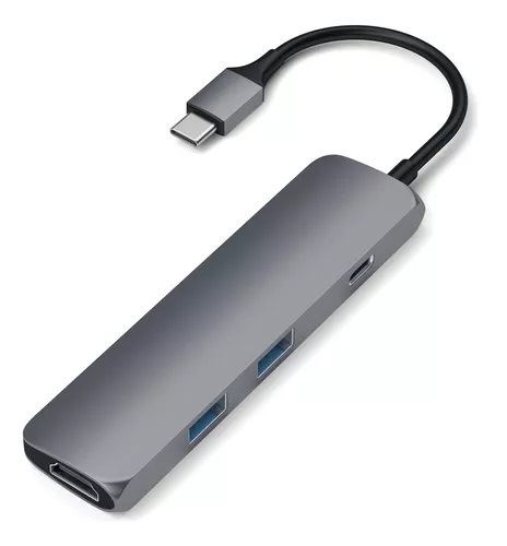Hub Adaptador 4 En 1 Usb-c Hdmi Satechi Slim A00193 4k 60w - SATECHI ...