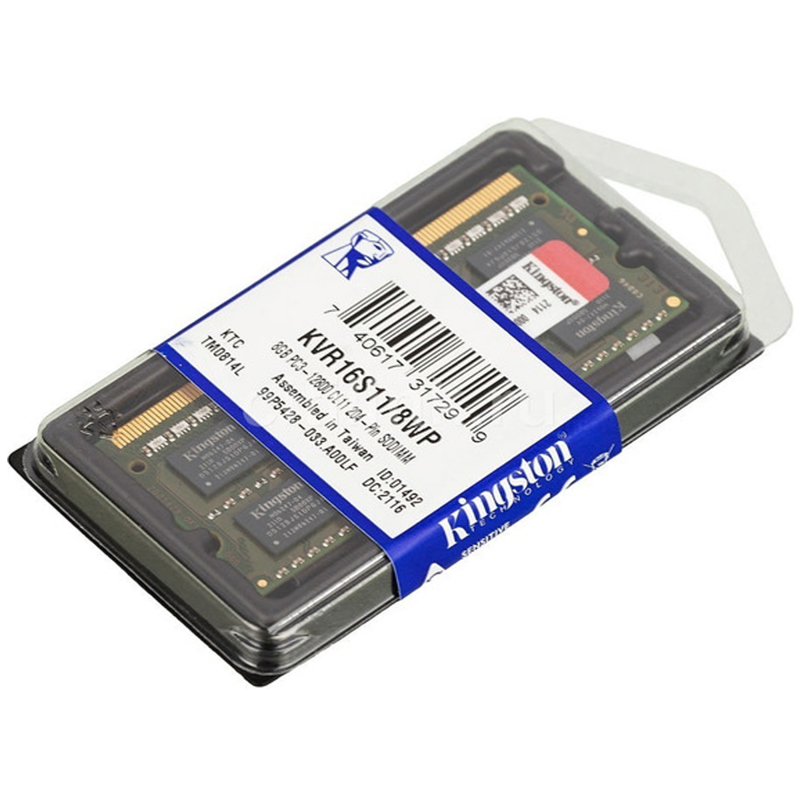 Memoria Ram Kingston 8GB 1600Mhz DDR3 SODIMM - KINGSTON ALMACENAMIENTO ...