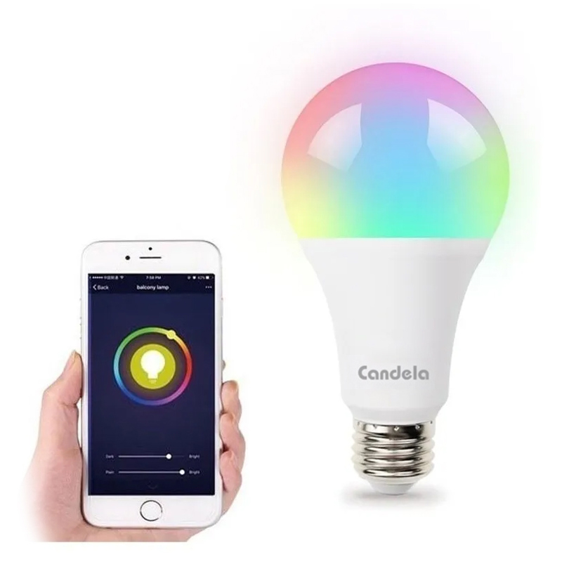 Lampara Led Bulbo 15w E27 Smart Wifi Luz Rgb Fria Calida - CANDELA ...