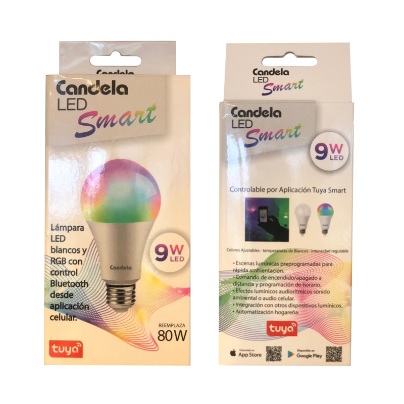 Lampara Led Bulbo 15w E27 Smart Wifi Luz Rgb Fria Calida - CANDELA ...