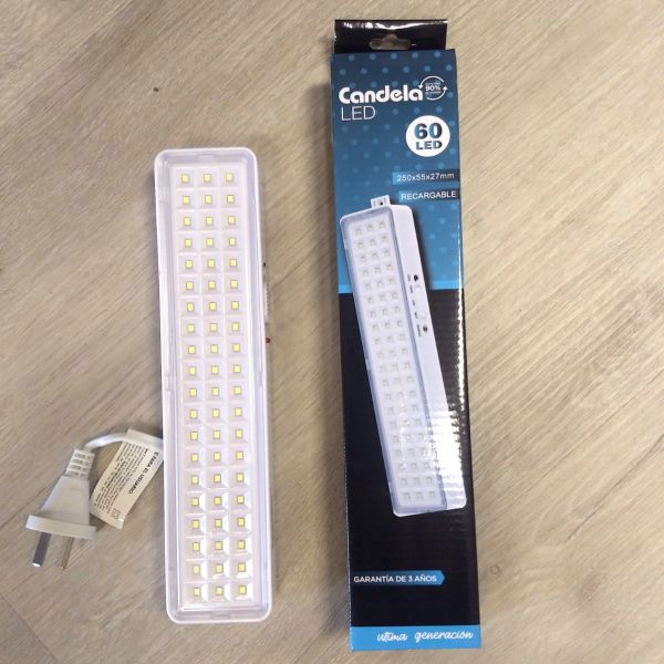 Luz De Emergencia 60 Led Candela Recargable (7270) - CANDELA ILUMINACION INTERIOR - Megatone