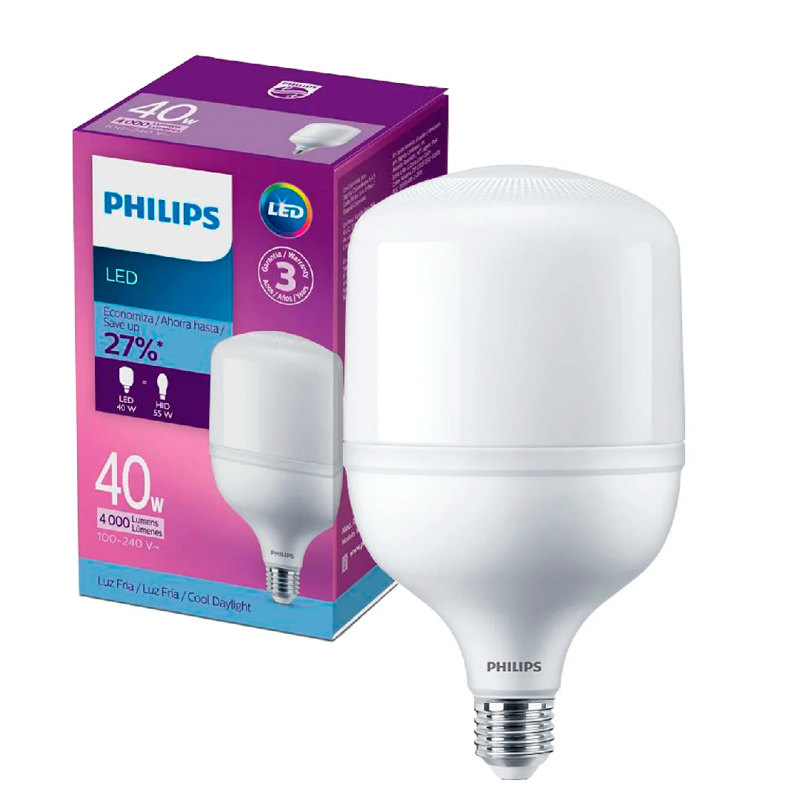 Ampolleta Lampara Led 40W E27 Philips TrueForce Core L. Fria - PHILIPS ...