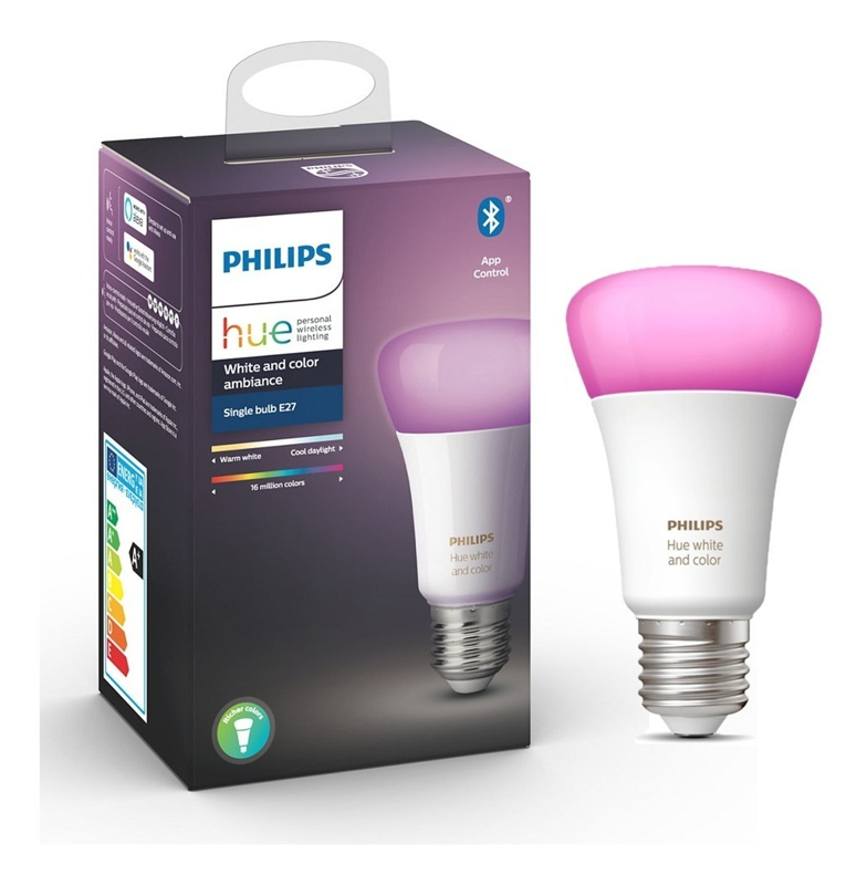 Lámpara Led Philips Hue 9,5W E27 RGB Bluetooth 5ta Gen. A60 - PHILIPS ...