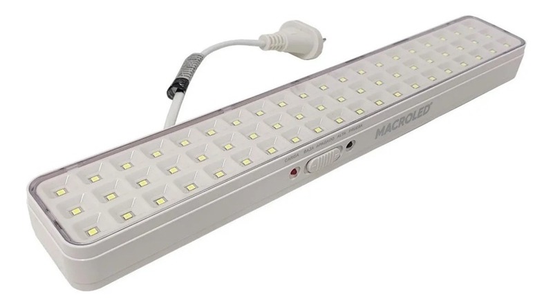 Luz Emergencia Macroled 60 Led Recargable Autonomía de 9hs - MACROLED FOCOS - Megatone