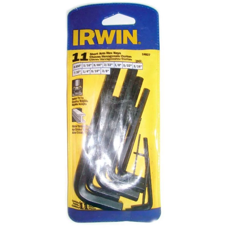 JUEGO LLAVES IRWIN CORTAS FOLDUP HEX KEY 5 PC 3/16 A 3/8 IW14827 ...