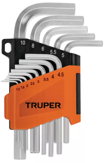 Juego De Llaves Allen Mm 13 Piezas Truper Punta Hexagonal - TRUPER ...