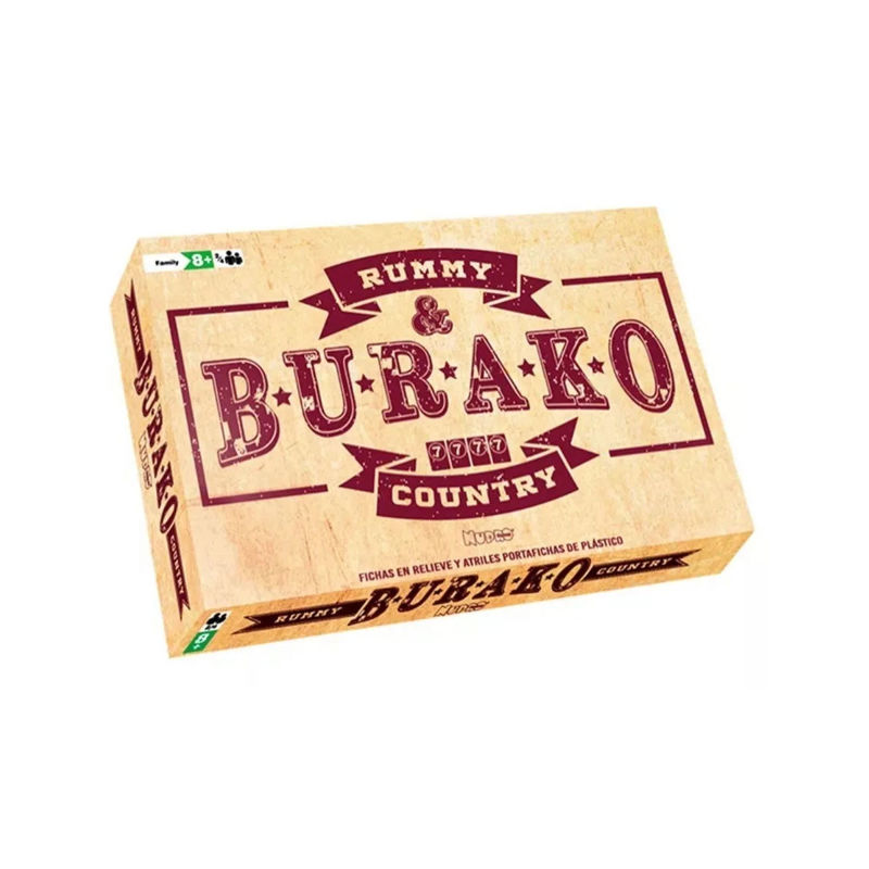 Burako Country Con Fichas Bajo Relieve - NUPRO JUEGOS DE MESA - Megatone