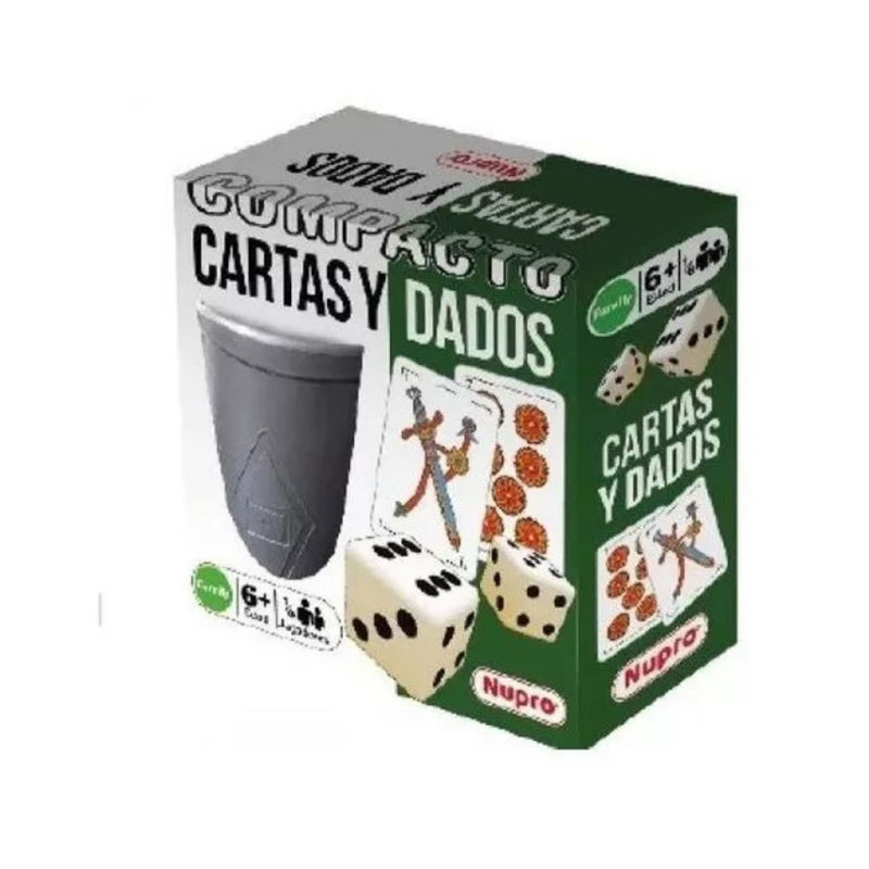 Cartas Españolas Y Juego De Dados Generala - NUPRO JUEGOS DE MESA ...