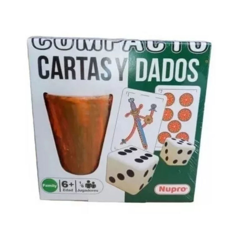 Cartas Españolas Y Juego De Dados Generala - NUPRO JUEGOS DE MESA ...
