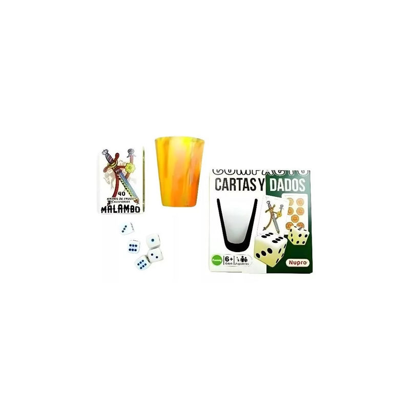 Cartas Españolas Y Juego De Dados Generala - NUPRO JUEGOS DE MESA ...