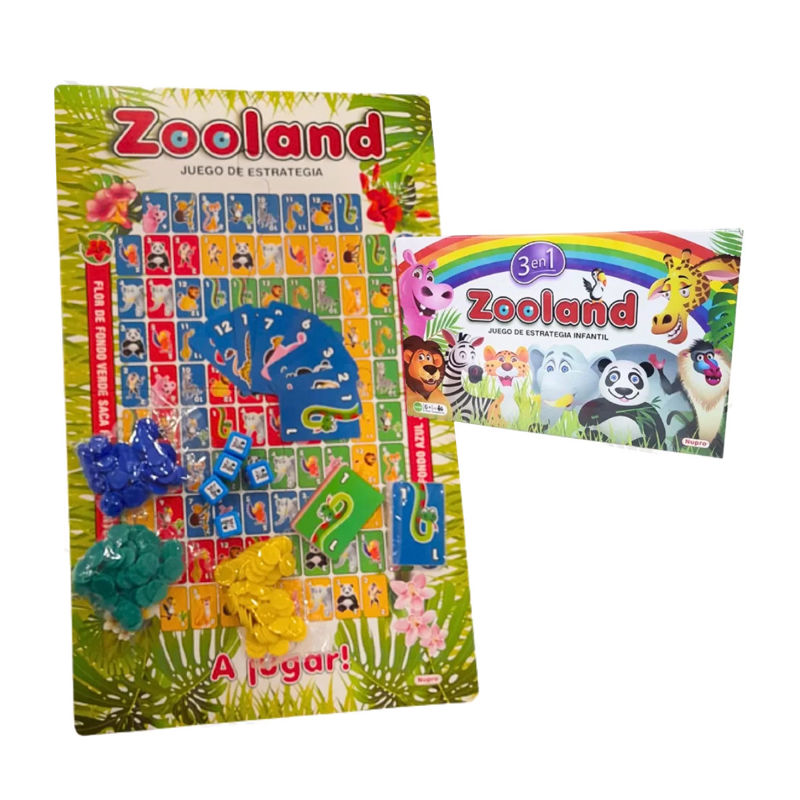 Juego Zooland Estrategia Infantil Animales + Memoria - NUPRO JUEGOS DE ...