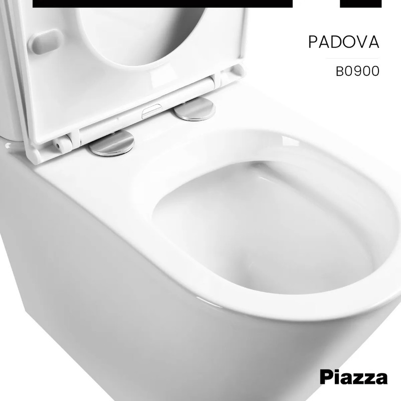 Inodoro Largo Padova Piazza C/ Deposito & Válvula B0900 - PIAZZA ...