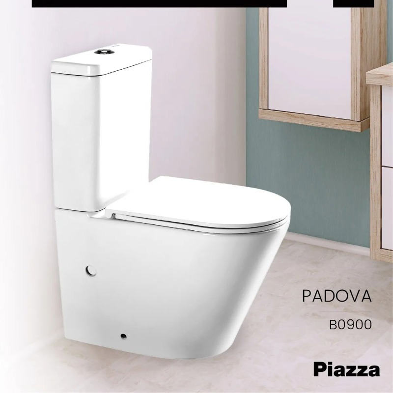 Inodoro Largo Padova Piazza C/ Deposito & Válvula B0900 - PIAZZA ...