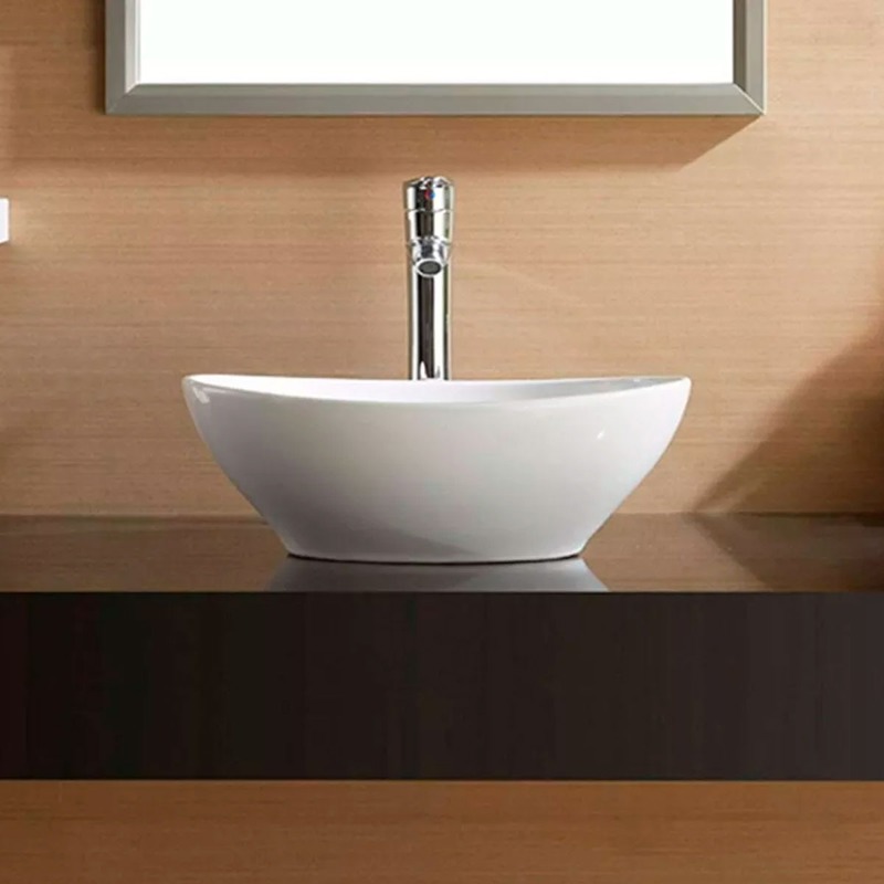 Bacha Piazza A082 De Apoyo Ovalada Blanca Loza Baño Apoyar - PIAZZA ...