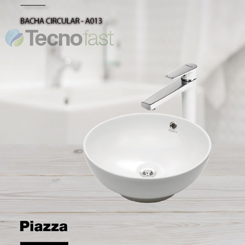 Bacha Apoyo Piazza A013 Redonda 42cm Diámetro Porcelana - PIAZZA BACHAS ...
