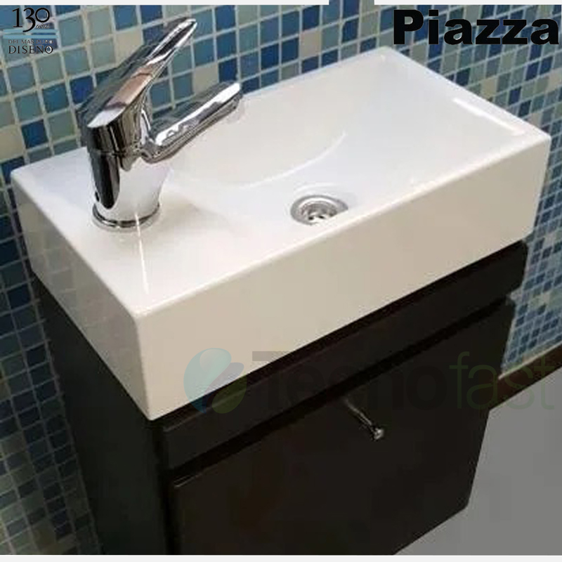 Bacha Piazza De Porcelana De Apoyar Rectangular A146 Loza - PIAZZA ...