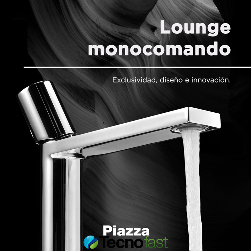 Grifería Lavatorio Monocomando Lounge Cromo Piazza 10700 - PIAZZA ...
