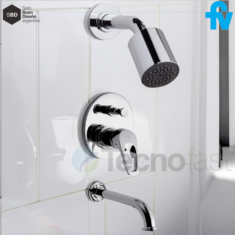 Griferia Monocomando Ducha Bañera Fv Arizona 0106/b1 Baño - FV GRIFERIA ...