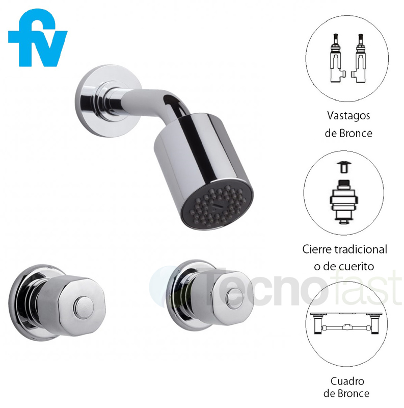 Griferia Ducha Fv Arizona 109/b1p Embutir Sin Transferencia - FV ...