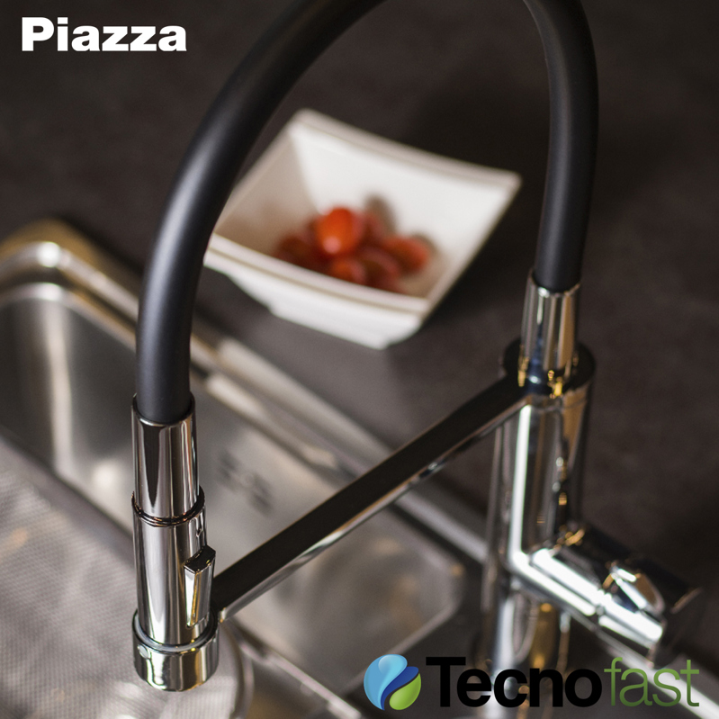 Grifo De Cocina Monocomando Piazza Kitchen Pro 10317 Cromado - PIAZZA ...