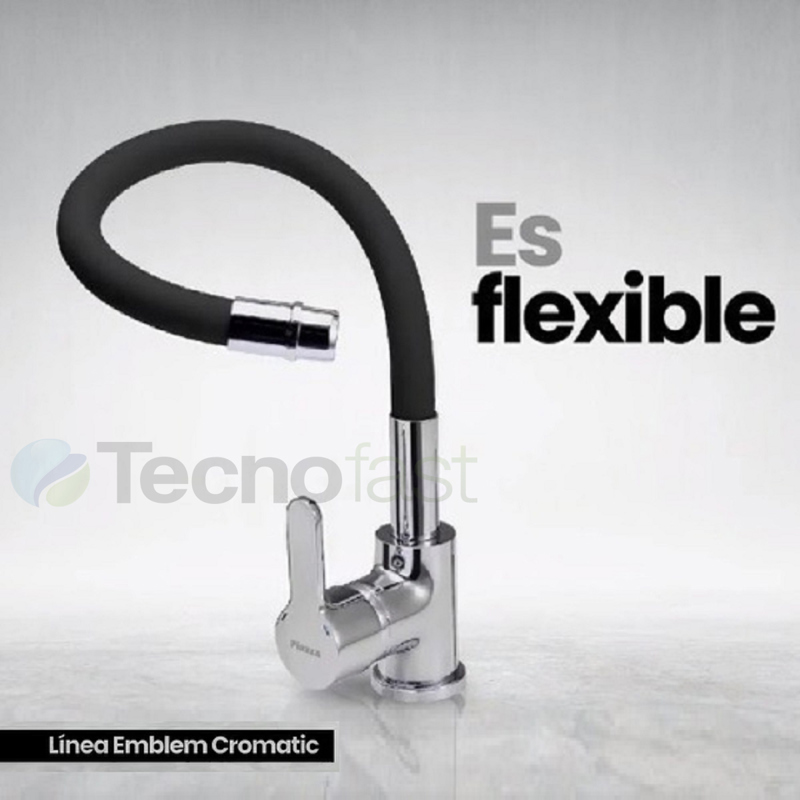 Griferia Cocina Monocomando Piazza Negro 10016 Flexible - PIAZZA ...