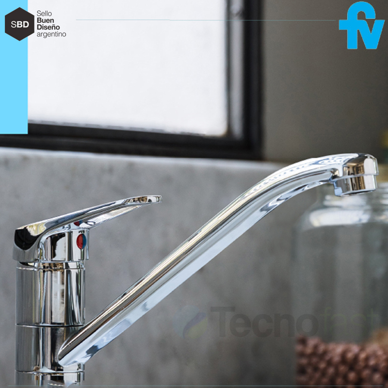 Griferia Cocina Monocomando Fv Arizona Mesada 0411.01/b1 Cr - FV ...