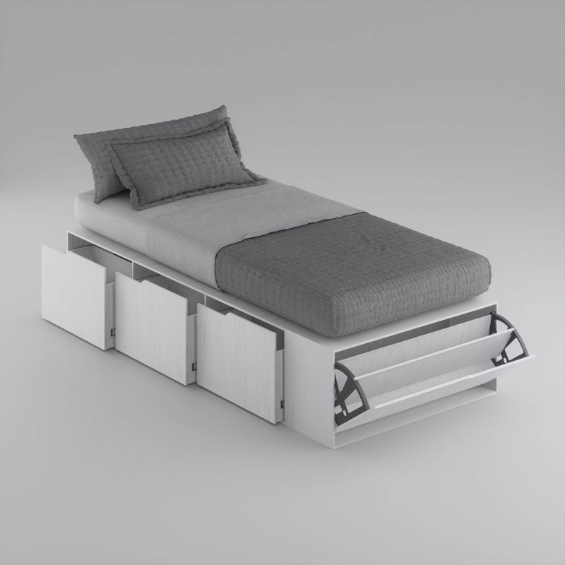 Cama Box EMC 1 Plaza con 3 Cajones y 1 Zapatero Venecia - EMC CAMAS BOX ...