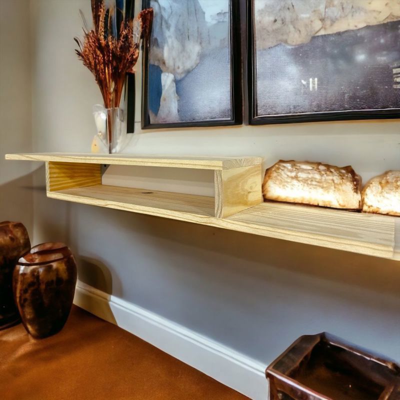 Repisa Flotante De Melamina Invisible en MADERA de PINO - Listas para ...