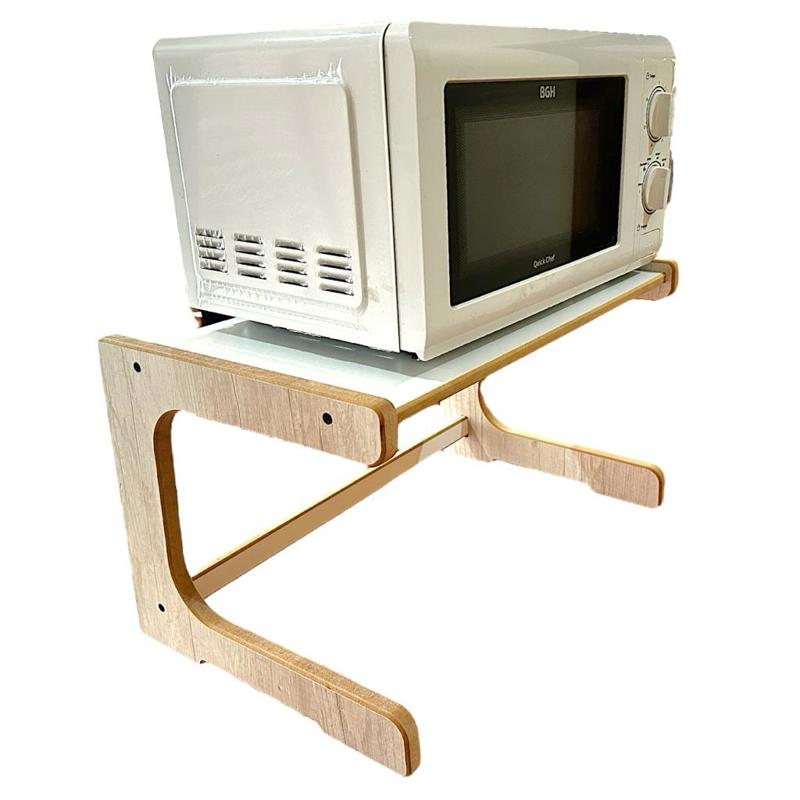 Repisa Estante Microondas Impresora Minimalista Melamina - MJ MADERAS ...