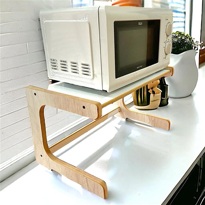 Repisa Estante Microondas Impresora Minimalista Melamina - MJ MADERAS ...