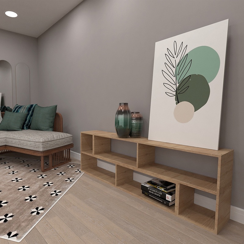 MODULO RACK L - NEBRASKA NATURAL - MOSCONI ESTANTES Y REPISAS - Megatone