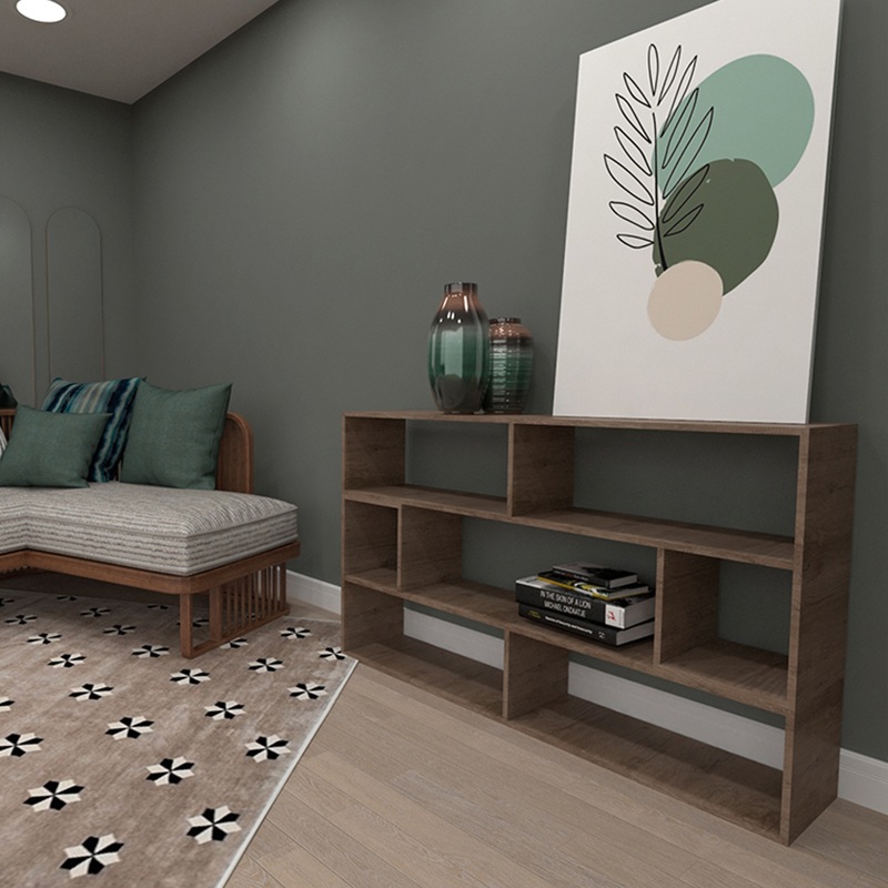 MODULO RACK L - NEBRASKA GRIS - MOSCONI ESTANTES Y REPISAS - Megatone