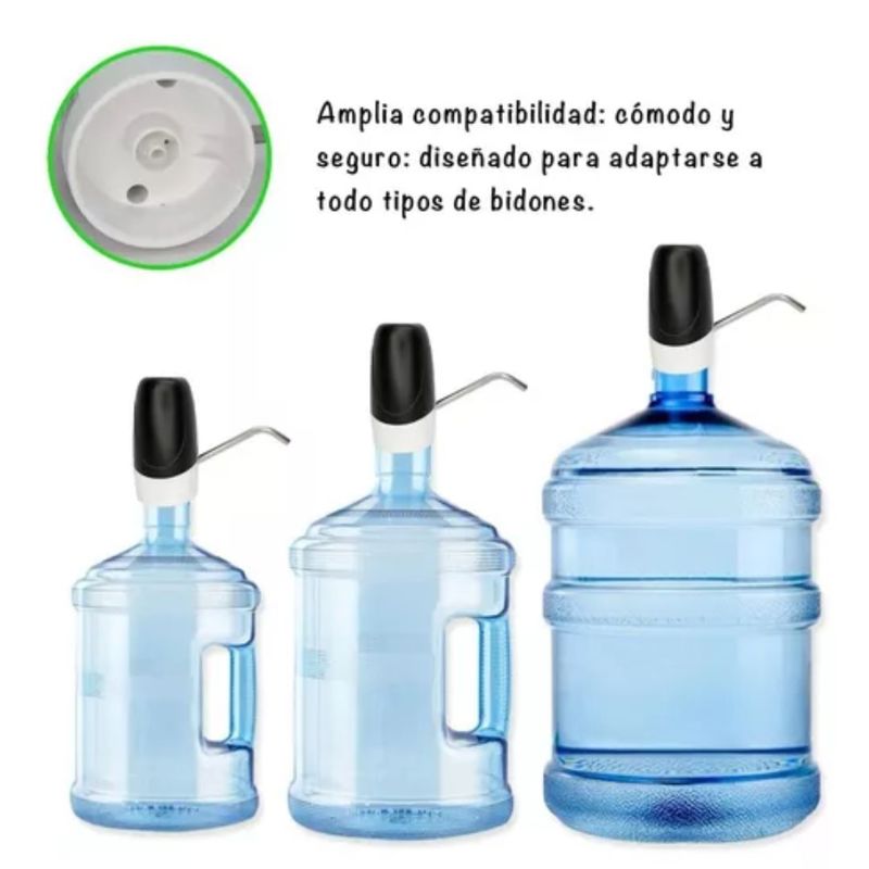 Bomba Dispenser con Luz Recargable - GENERICO BOMBAS DE AGUA - Megatone