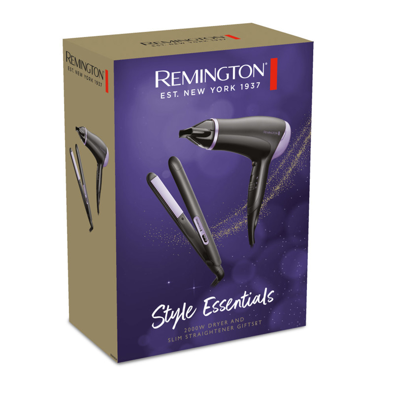 Remington D3016g Style Essentials Combo Planchita + Secador - REMINGTON SECADORES CABELLO - Megatone