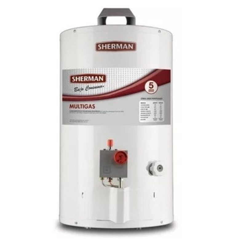 Termotanque A Gas Sherman Tpgp050 50 Lts Pie Superior - SHERMAN ...