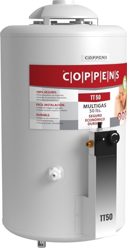 Termotanque Coppens Recuperación Simultánea Multigas 50L - COPPENS ...