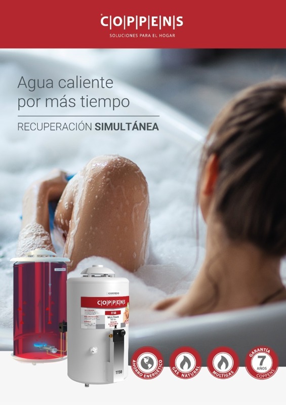 Termotanque Coppens Recuperación Simultánea Multigas 50L - COPPENS ...
