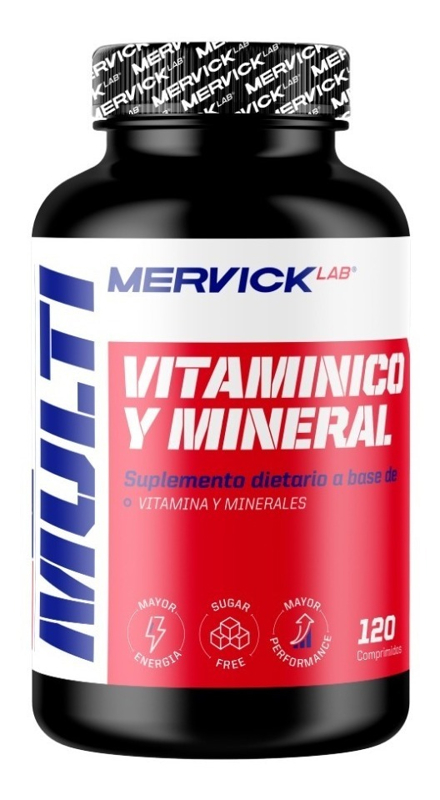 Multivitamínico Vitaminas Y Minerales Mervick Lab X 120 Caps - MERVICKLAB SUPLEMENTOS DEPORTIVOS ...