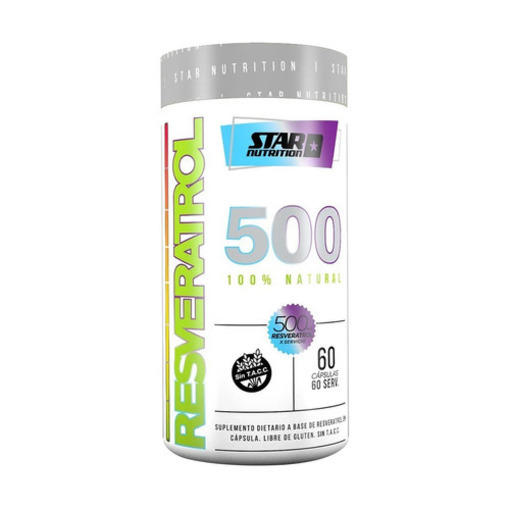 Star Nutrition Resveratrol 500 Antioxidante X 60 Capsulas - STAR ...