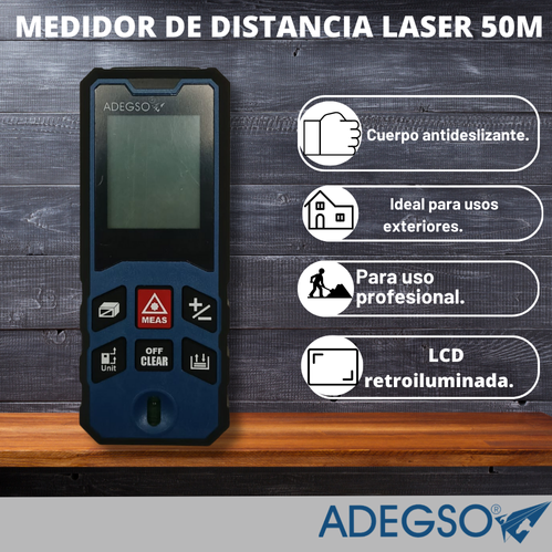 Medidor De Distancia Laser 50m Adegso - ADEGSO INSTRUMENTOS DE MEDICION ...