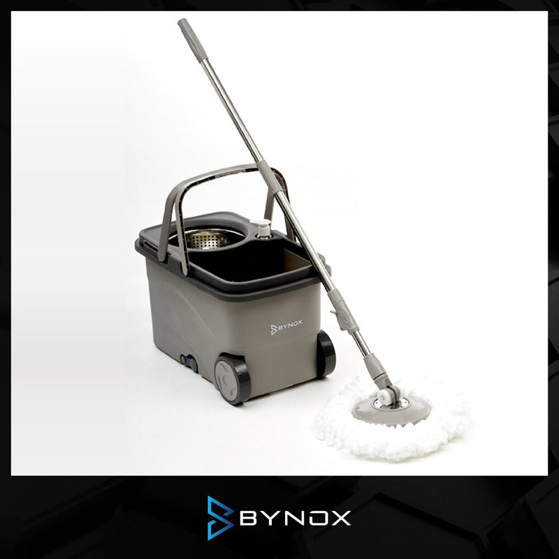 Mopa para Piso Centrífuga BYNOX con Pedal y Ruedas 5Lts - BYNOX MOPAS Y TRAPEADORES - Megatone