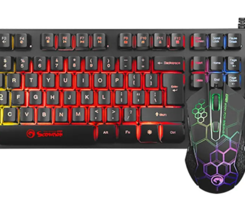 KIT TECLADO+MOUSE MARVO KM409 LED - MARVO ACC COMPUTACION - Megatone