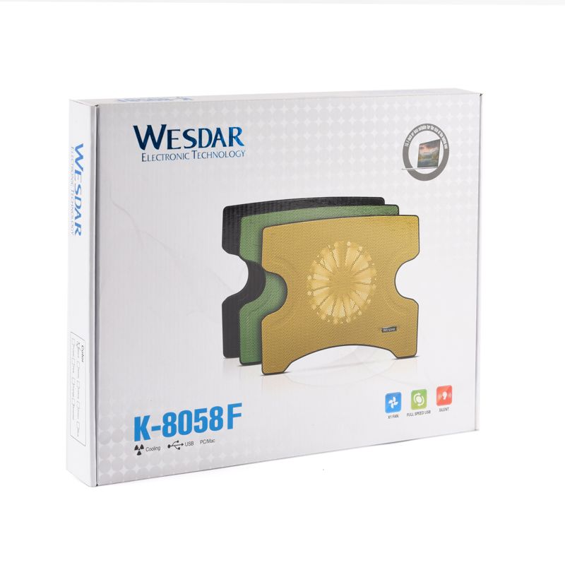 Base Soporte Cooler Notebook Wesdar K-8058F Disipador Calor - WESDAR ACC COMPUTACION - Megatone