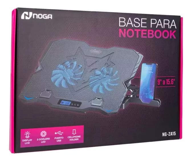 Base Para Notebook Noga Ng-za15 Gamer Cooler Luces Led 15.6p - NOGA ACC ...