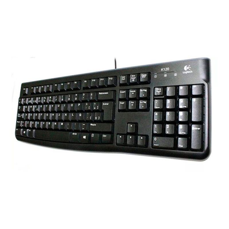 Teclado con Cable USB K120 LOGITECH - LOGITECH MOUSE, TECLADO Y PARL ...