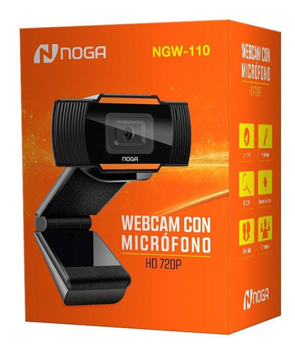 Camara Web Webcam Hd Noga Ngw-110 720p Microfono Usb Oficial - NOGANET ...