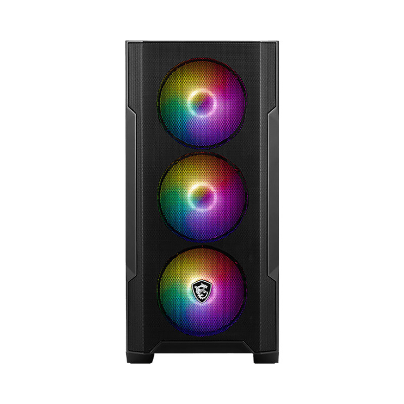 GABINETE MATX MSI MAG FORCE M100A ACRILICO 3 COOLER RGB BLACK - MSI ...